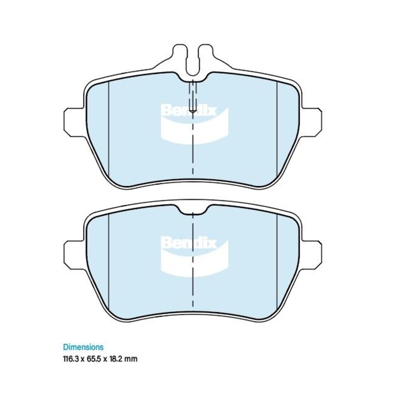 Buy Bendix Euro+ Rear Brake Pad Set for Mercedes Benz S500 A217, C217 ...