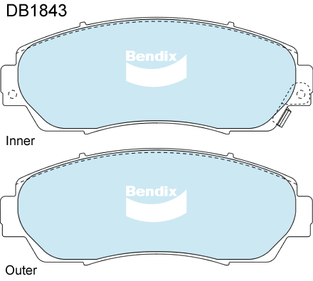 Buy Bendix Front Brake Pad Set for Honda CR-V RS, RY, RT, RW, RS3, RS4 ...