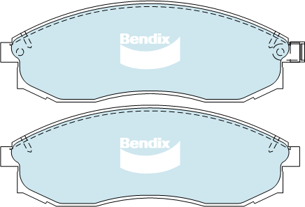 Buy Bendix Heavy Duty Front Brake Pad Set for Mitsubishi Triton MK K66T ...