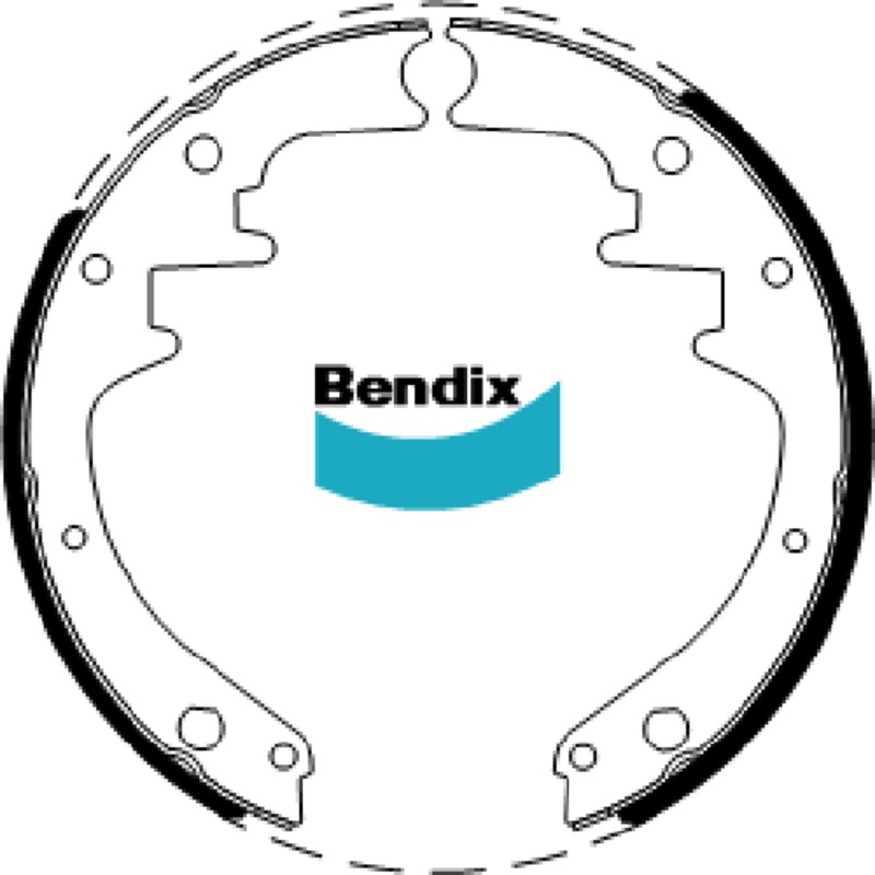 Buy Bendix Rear Brake Shoes for Ford Fairmont XE 4.1L 250ci Petrol 1982-1984 - MyDeal
