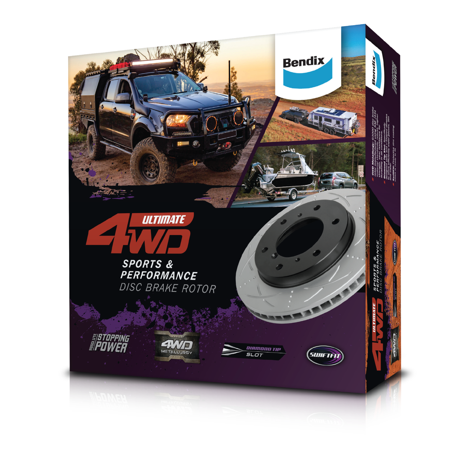 Buy Bendix Ultimate 4WD Front Brake Rotor for Holden Colorado RC, TFR85 ...