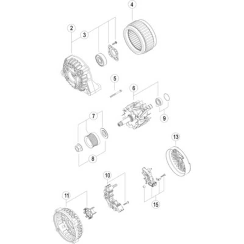 Buy Mahle Alternator for Agco Power Claas Deutz-Fahr Same Hamm Kramer ...
