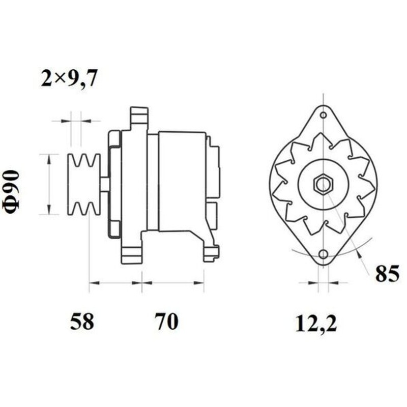 Buy Mahle Alternator for Agrifull Fiat Fissore Huerlimann Lamborghini ...