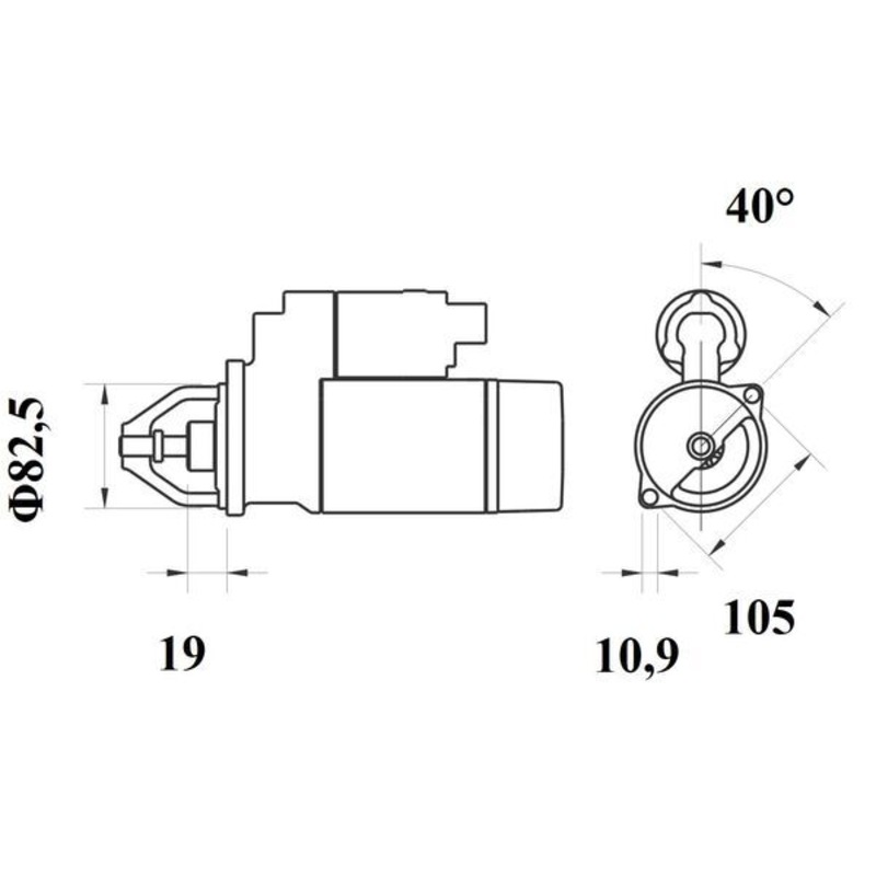 Buy Mahle Starter Motor for Belarus (Mtw) 310/320 Jcb 406Zx Vermeer ...
