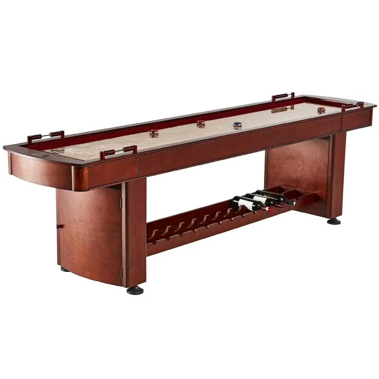 Buy 9FT Hilo Shuffleboard Table-3IN1 Wine Rack/Bowling - MyDeal Australia