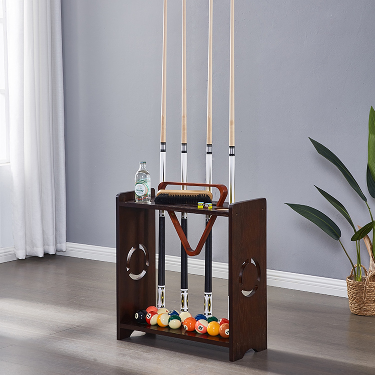 Buy Pool Cue Stand-Solid Wood - MyDeal Australia