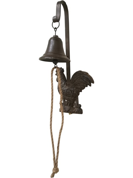 Buy Country Cast Iron Rooster Bell Wall Art Hanger Metal - MyDeal Australia