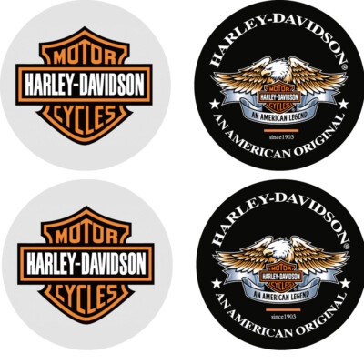 Buy Country Kitchen Ceramic Coasters Set of 4 Harley Davidson Dining ...
