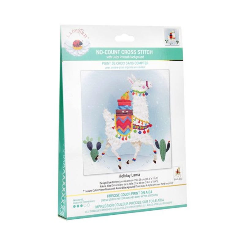 Buy Ladybird No Count X Cross Stitch Holiday Lama Kit - MyDeal