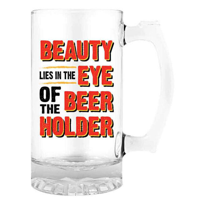 Buy Landmark Beer Stein Beauty is in the Eye of the Beer Holder Glass ...