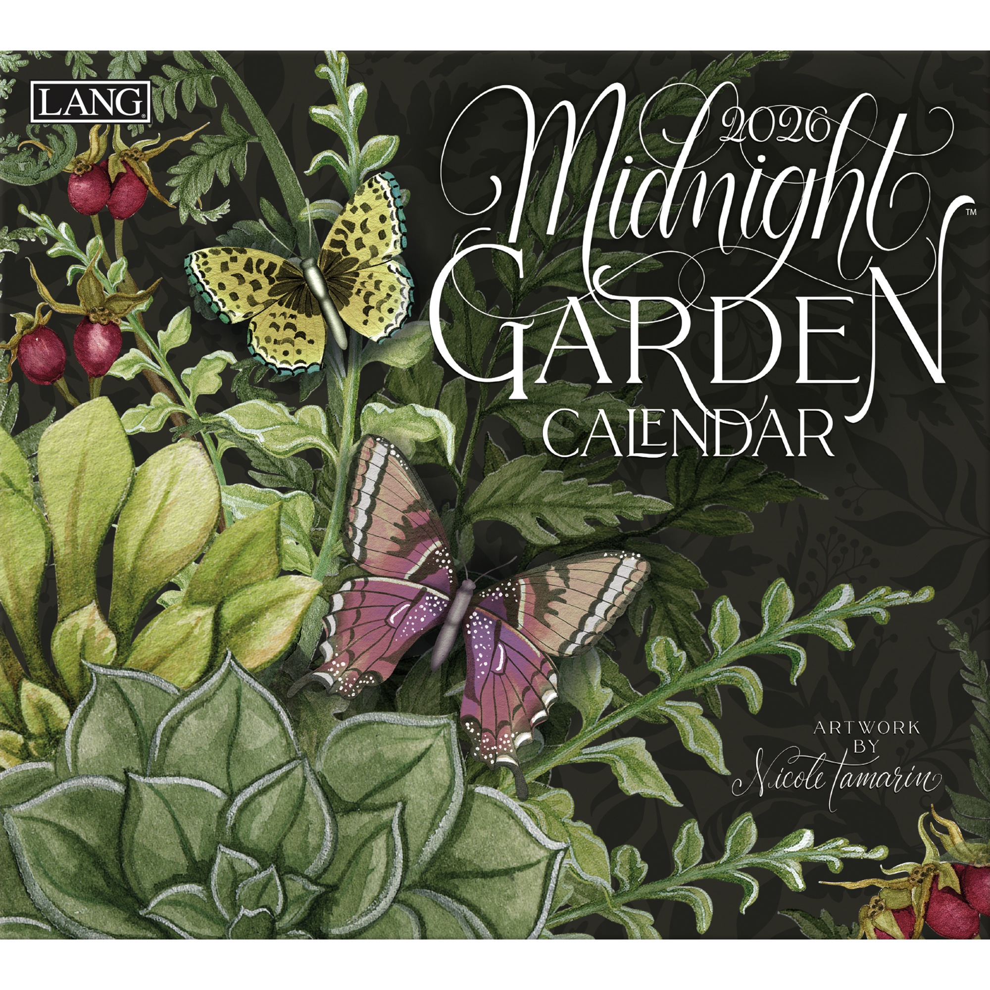 Buy Lang 2026 Calendar Midnight Garden Calender Fits Wall Frame ...