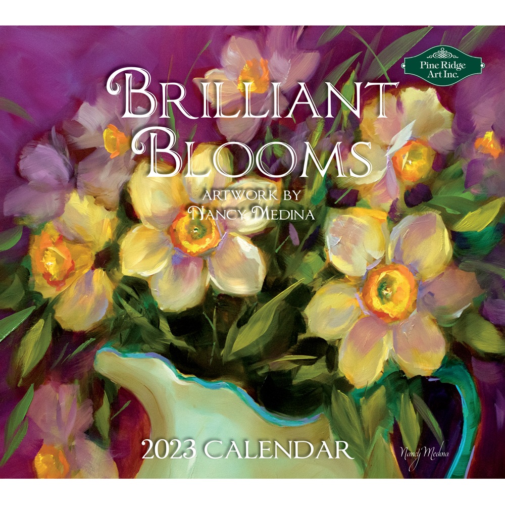 Buy Pine Ridge 2023 Calendar Brilliant Blooms Calender Fits Wall Frame ...