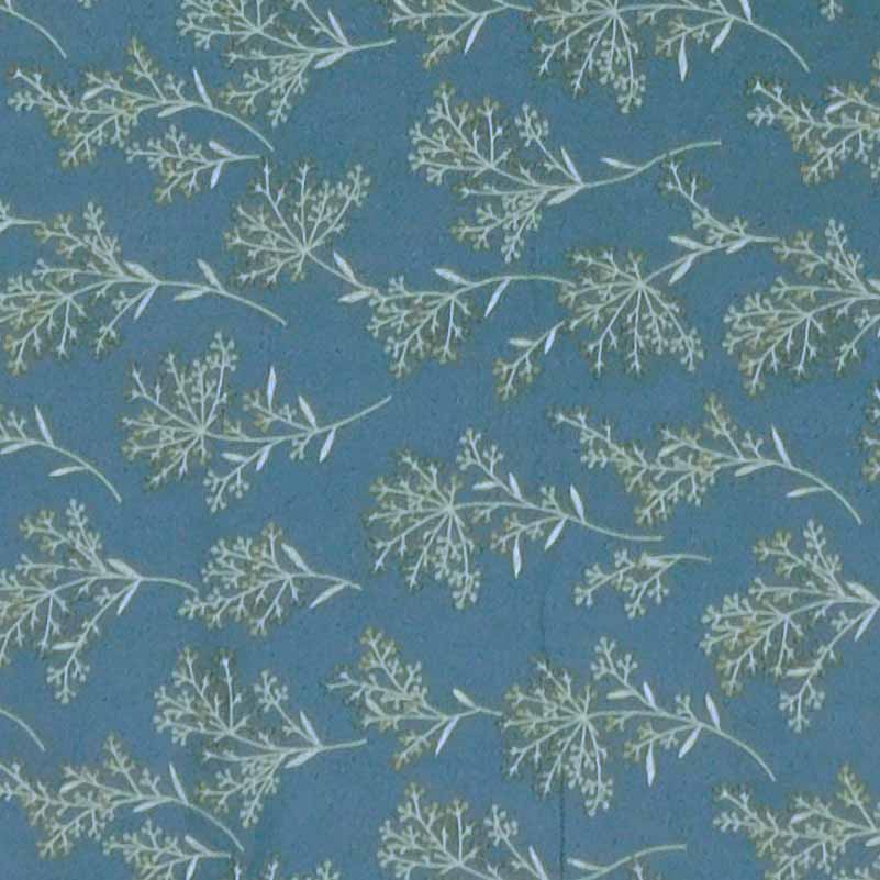 Buy Quilting Patchwork Sewing Fabric Ring Roses Baby Breath Blue ...