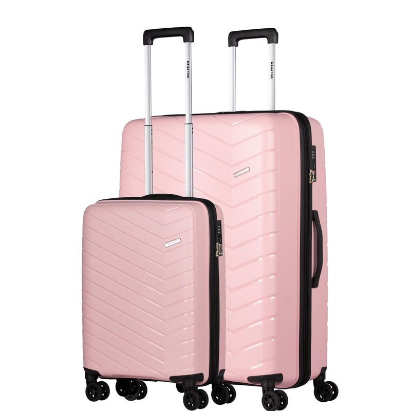 Buy Delphin Del Mar Hardside 2 Piece Spinner Suitcase Set Large + Cabin ...