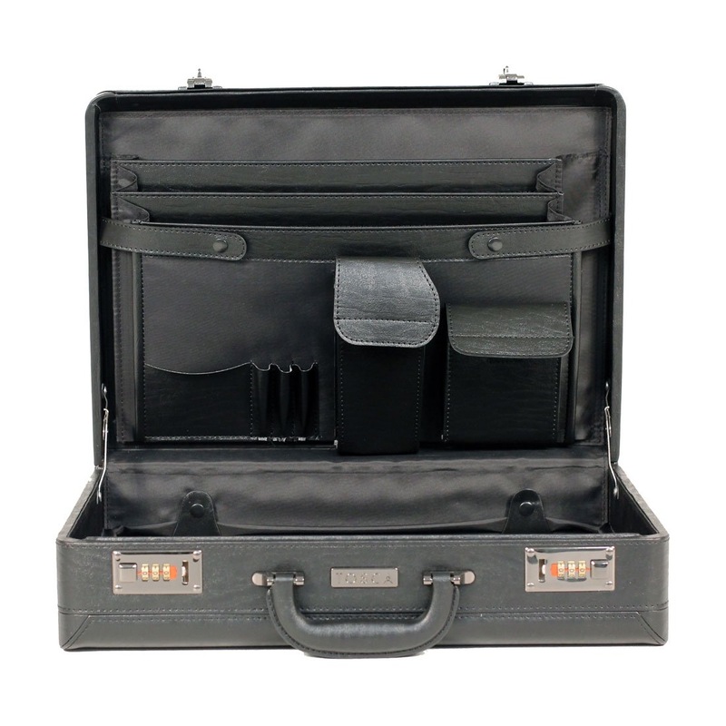 Buy Tosca Attache Briefcase Black - MyDeal