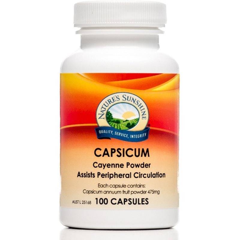 Buy Capsicum Cayenne Powder Capsules - MyDeal