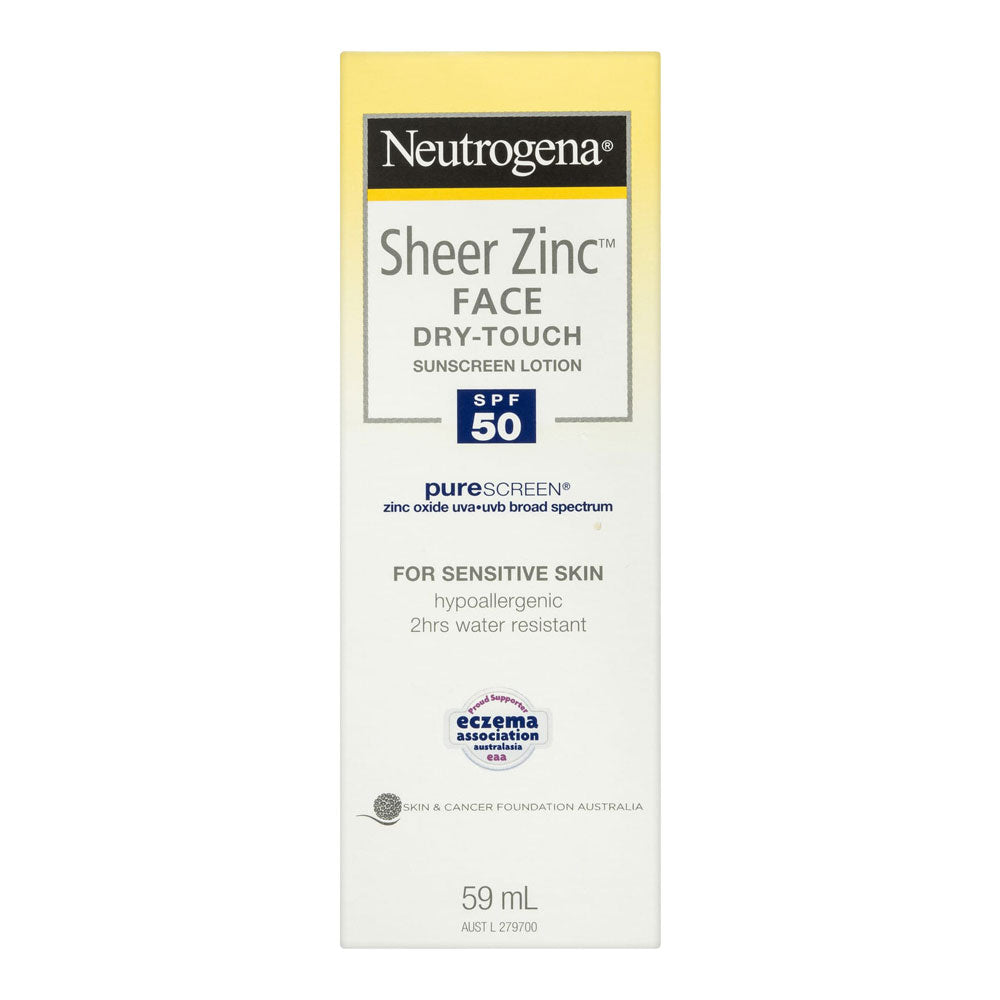 Buy Neutrogena Sheer Zinc Dry-Touch Sunscreen Lotion SPF50 59ml ...