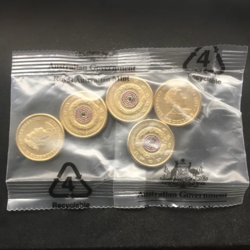 Buy $2 2021 Indigenous Military Service NEW Ram Bag 5x AUS TWO Coin ...