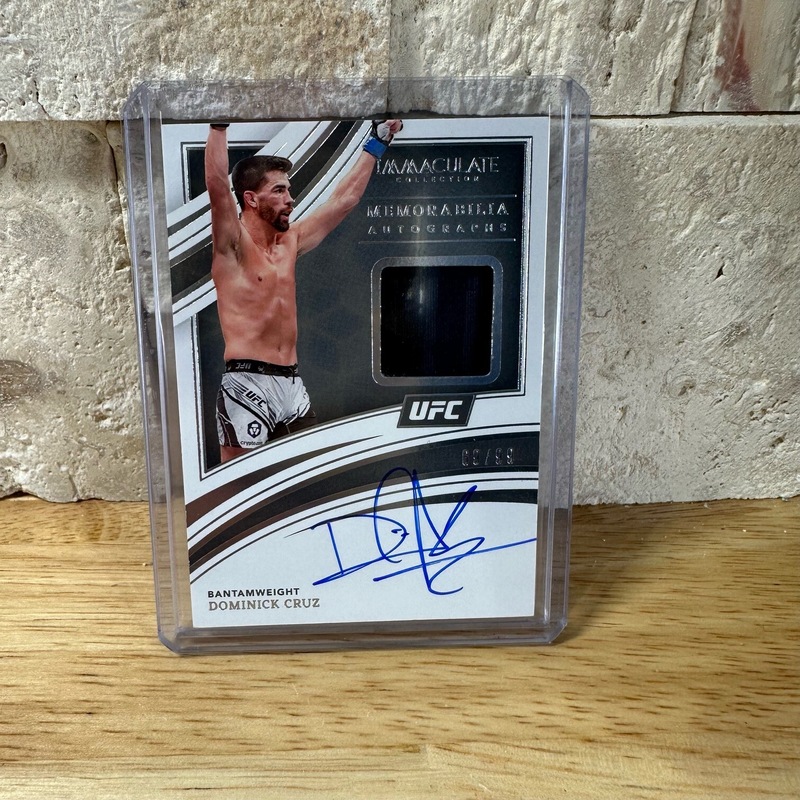 Buy 2022 immaculate UFC Dominick Cruz patch auto 69/99 silver ...