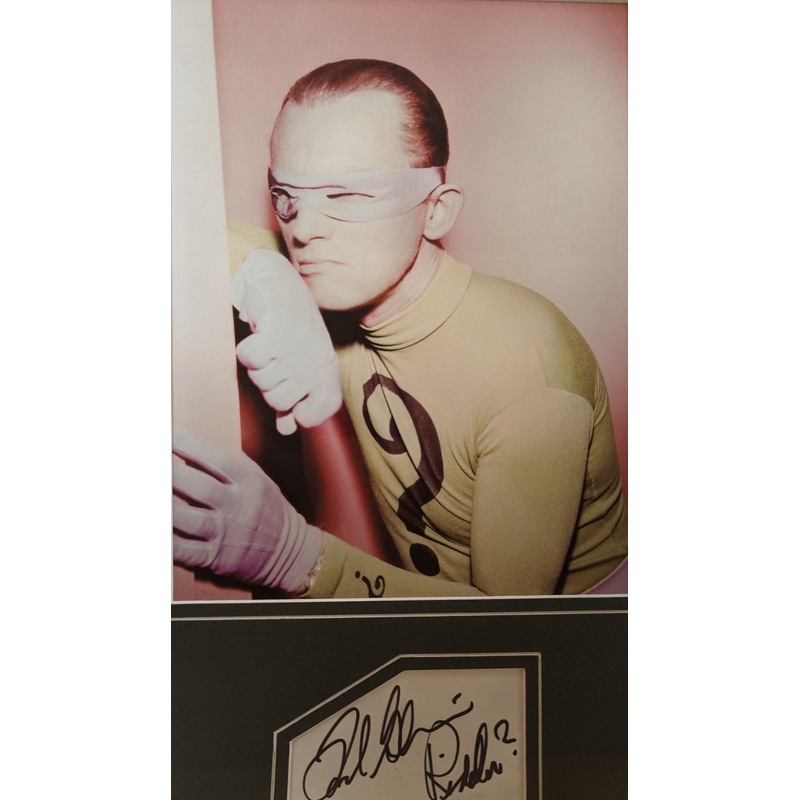 Buy Batman 1966 Riddler with Signed Autographed card by Frank Gorshin ...