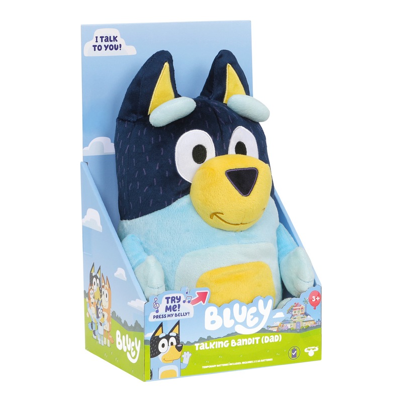 Buy Bluey - Talking Bandit (Dad) Plush 30.4cm - MyDeal