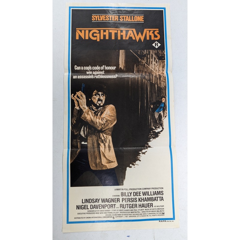 Buy Daybill Movie Poster - Nighthawks 1981 Sylvester Stallone Genuine ...