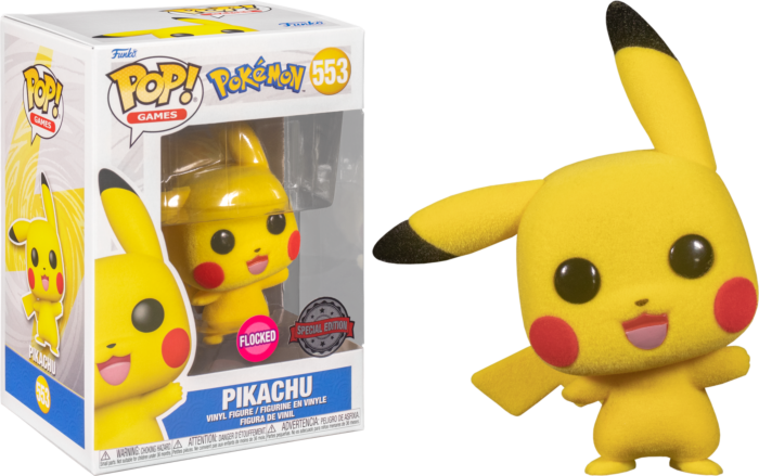Buy sw Pokemon - Pikachu Waving Flocked US Exclusive #553 Pop! Vinyl ...