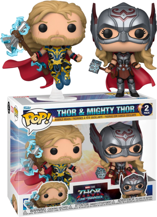 Buy Thor 4: Love and Thunder - Thor & Mighty Thor US Exclusive Pop! 2 ...