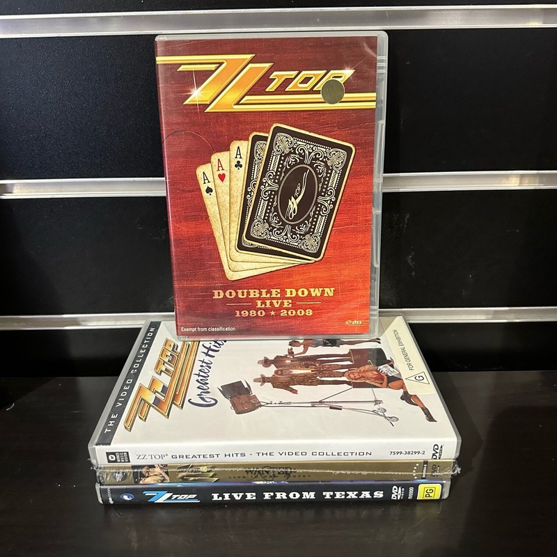 Buy ZZ TOP DVD BUNDLE - 4 DVD'S IN GOOD CONDITION - MyDeal