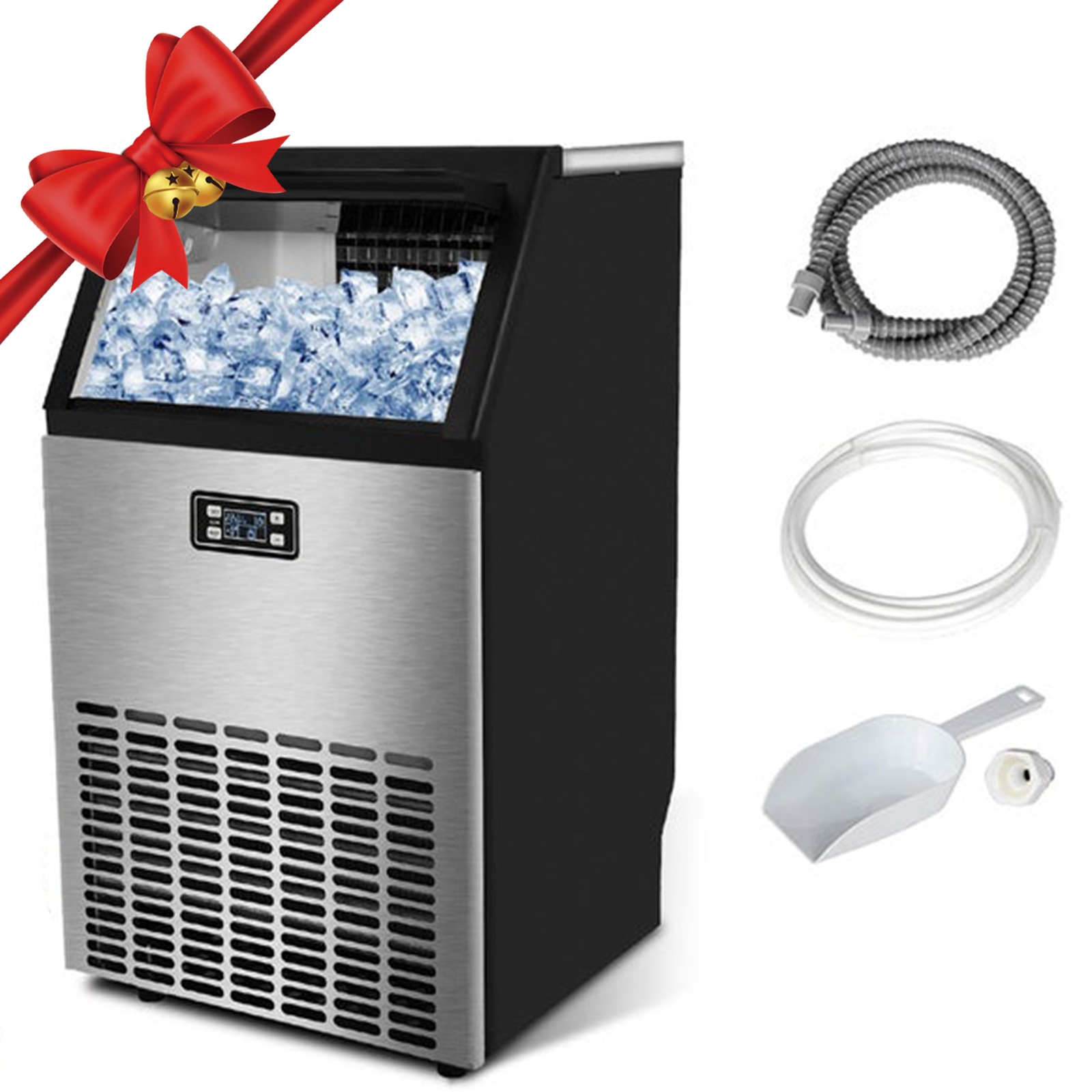 Buy Freestanding Stainless Steel Commercial Self-Cleaning Ice Machine ...