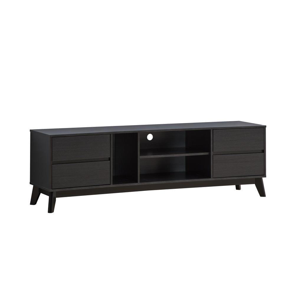 Buy Ariah TV Entertainment Unit TV Stand 180cm 4 Drawers Black - MyDeal ...