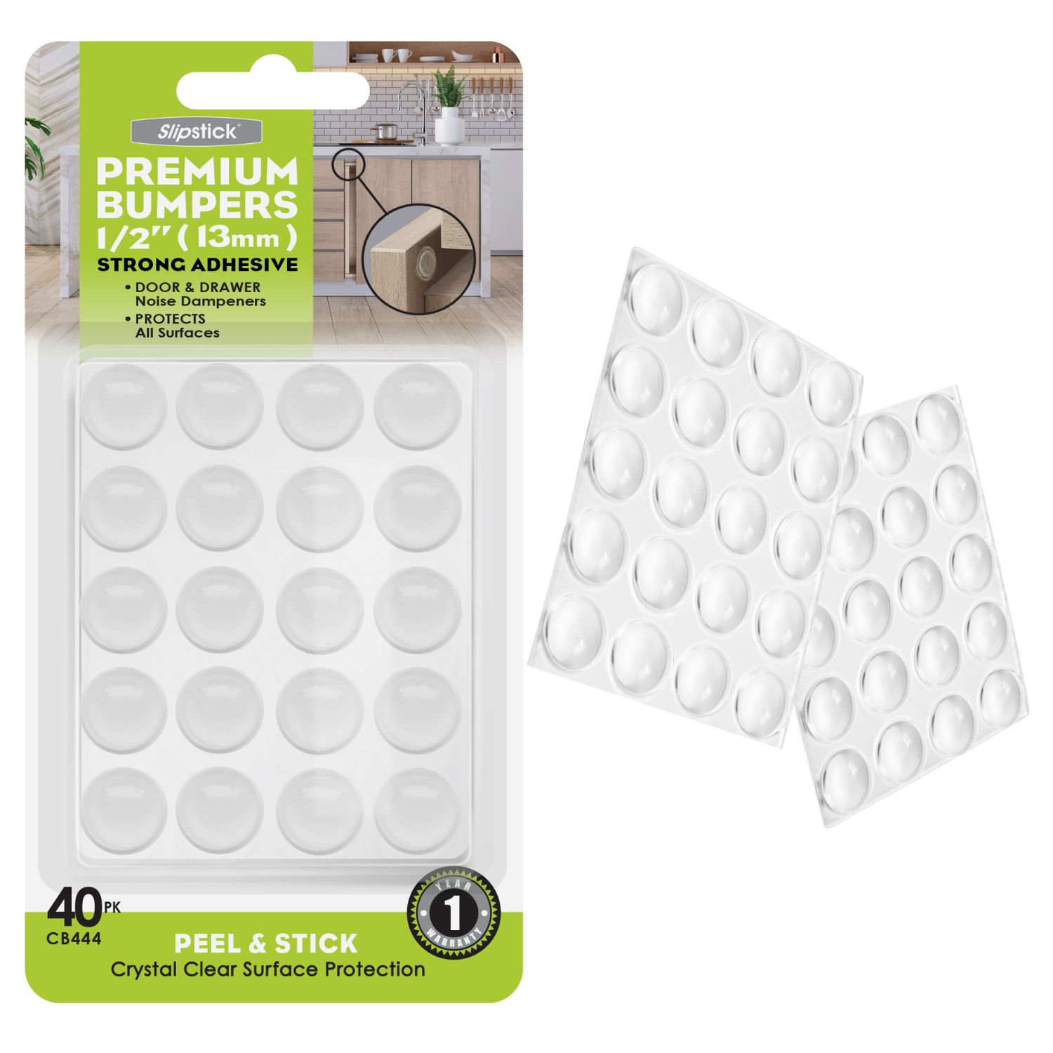 Buy Set of 40 13mm (1/2") Diameter Round Clear Bumpers - MyDeal Australia