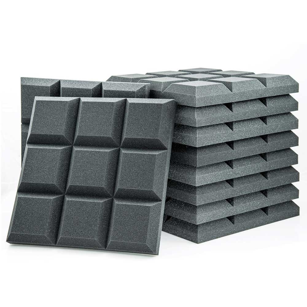 Buy AVE ISOGRID Acoustic Foam Grid Panel 10 Pack - Charcoal - MyDeal ...