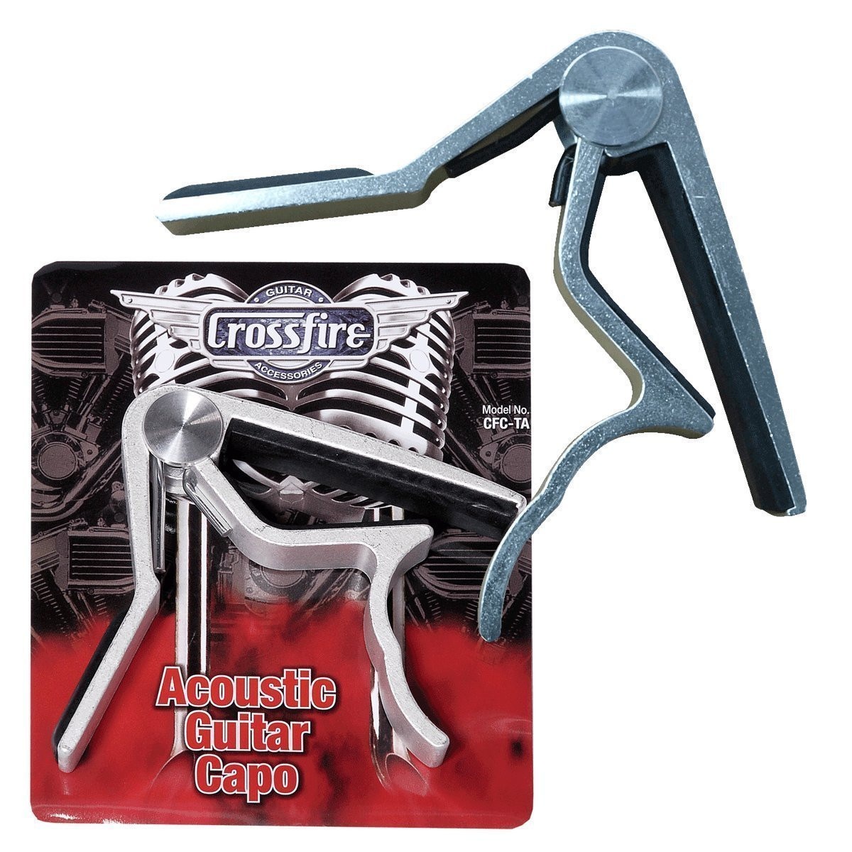 Buy Crossfire Trigger-Style Acoustic Guitar Capo (Nickel) - MyDeal ...