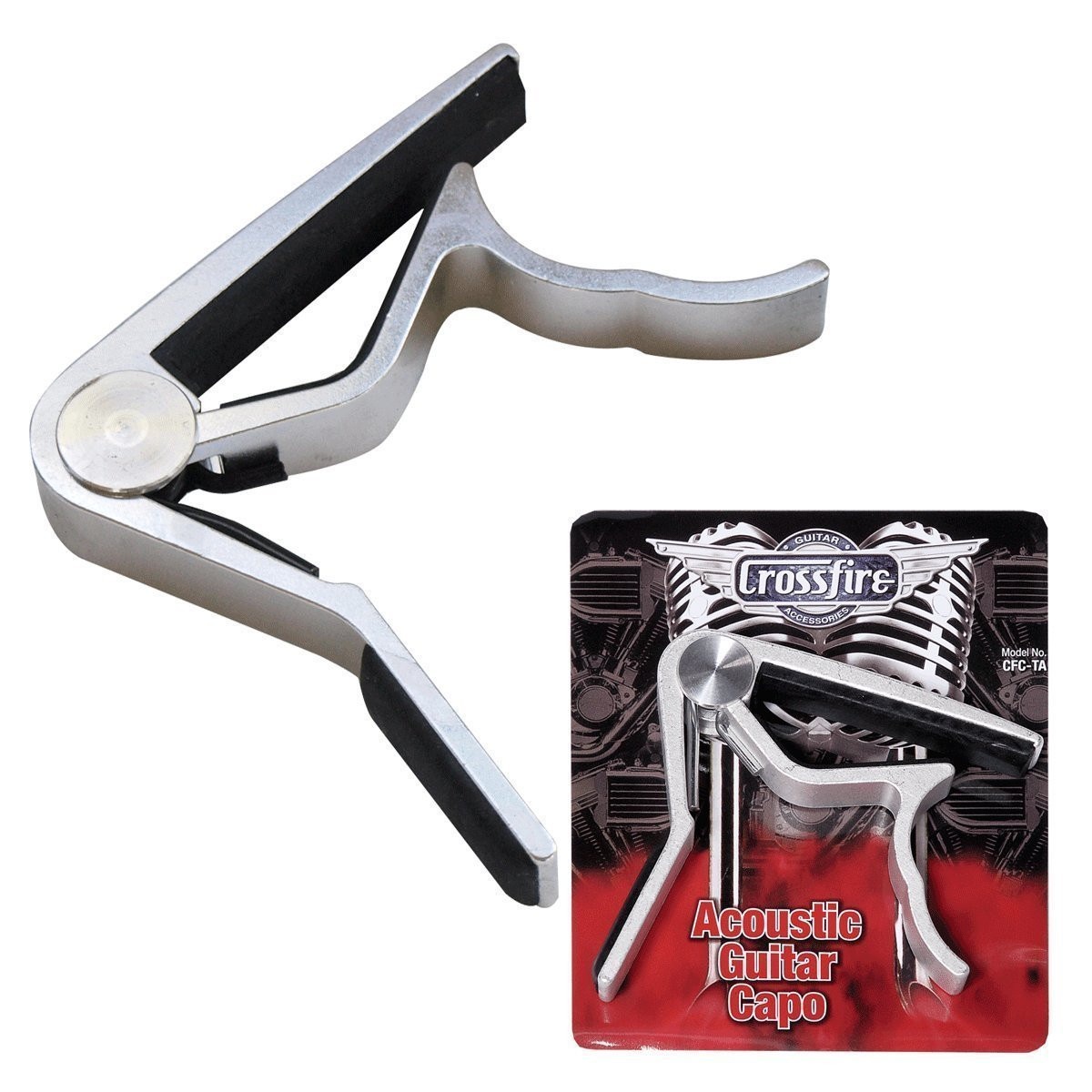 Buy Crossfire Trigger-Style Classical Guitar Capo (Nickel) - MyDeal ...