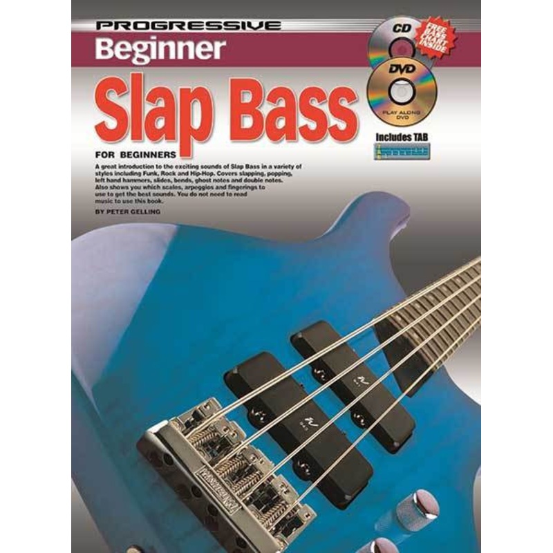 Buy Progressive Beginner Slap Bass Book/CD/DVD - MyDeal