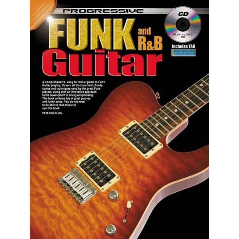 Buy Progressive Funk and R&B Guitar Book/CD - MyDeal