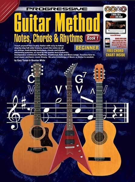Buy Progressive Guitar Method Notes, Chords & Rhythms Book/CD/DVD(2 ...