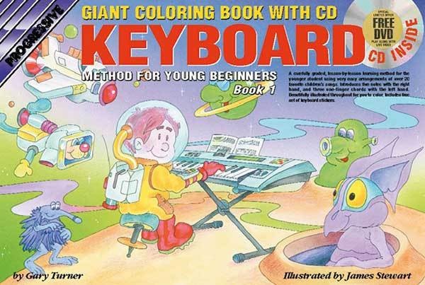 Buy Progressive Keyboard Book 1 for Young Beginners Giant Colouring ...
