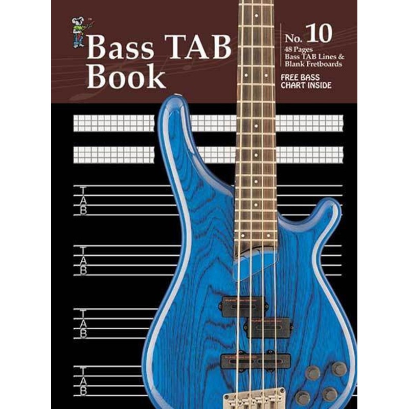 Buy Progressive Manuscript Book 10 Bass Tab. 48-Pages/Bass Tab Lines ...