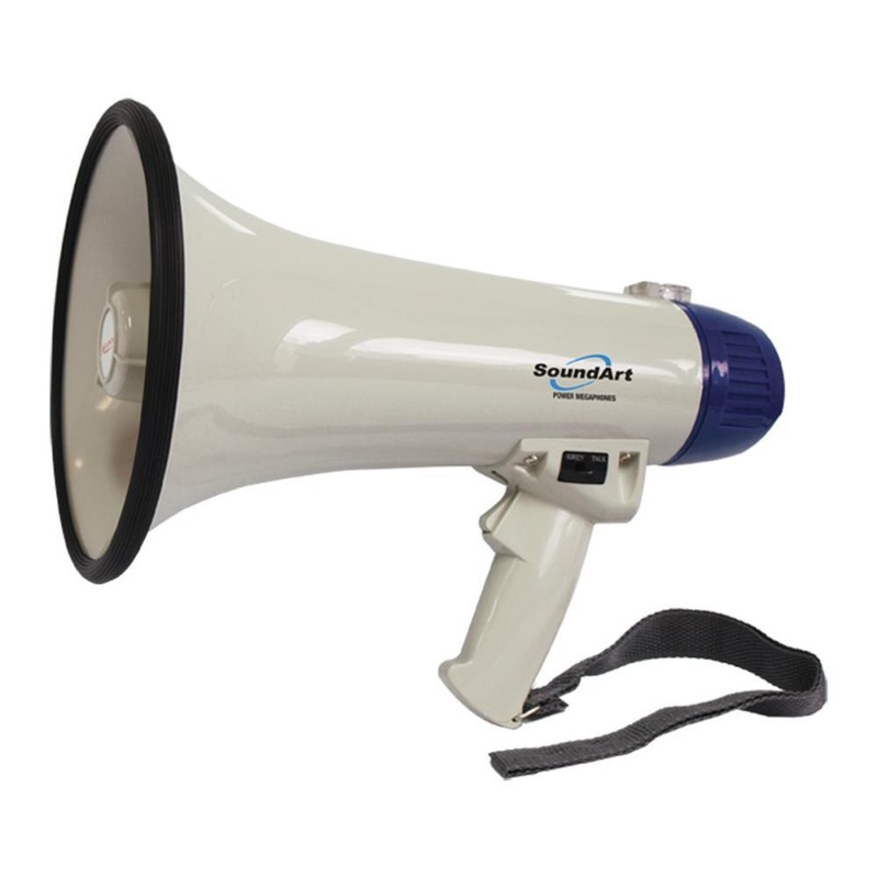 Buy SoundArt 15 Watt Portable Hand-Held Megaphone (Blue) - MyDeal