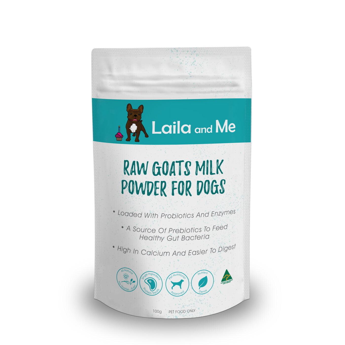 Buy LAILA & ME Raw Goat Milk Probiotic Powder for Dogs 100g - MyDeal ...