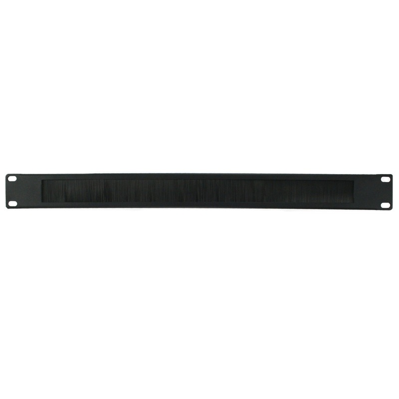 Buy 1U 1RU Brush Panel Cable Management for 19 Inch Rack Mount Cabinets ...