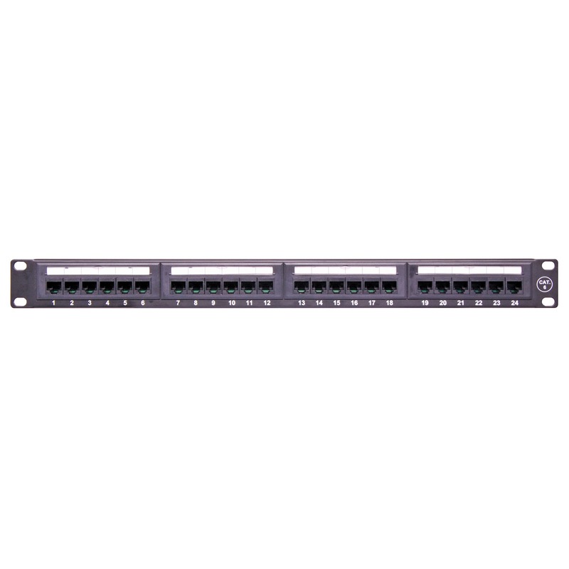 Buy 24 Port Ethernet Network Patch Panel CAT6 UTP RJ45 19 Inch Rack ...