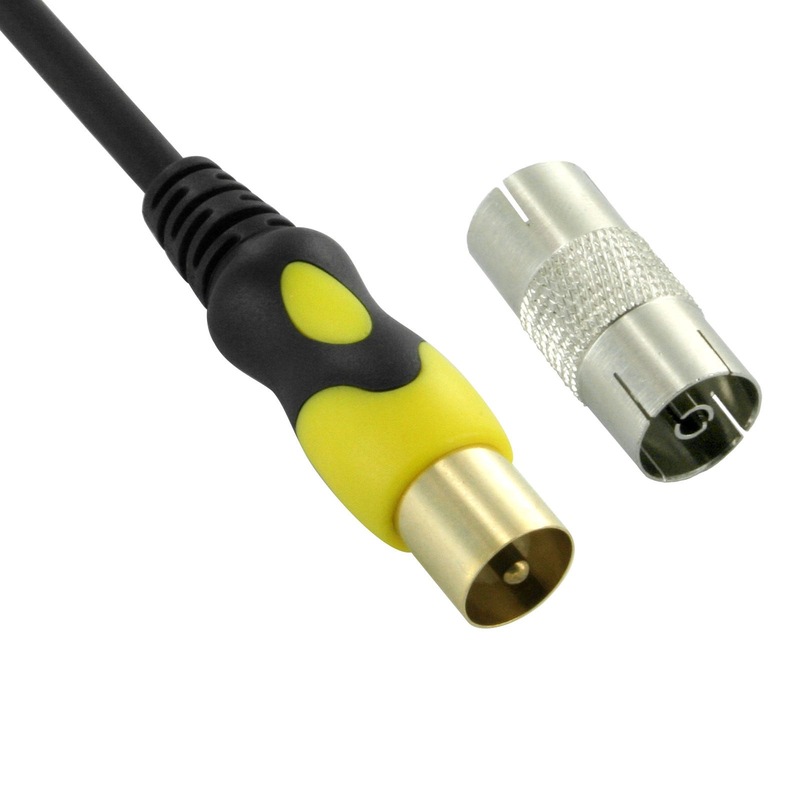 Buy 3m TV Antenna PAL to PAL Flylead Cable 75 Ohm with Female Adapter ...