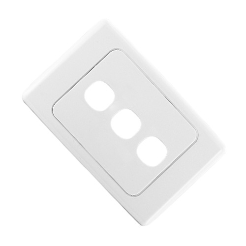 Buy Clipsal Wall Plate + Surround for 3 Mech Connector Terminals ...