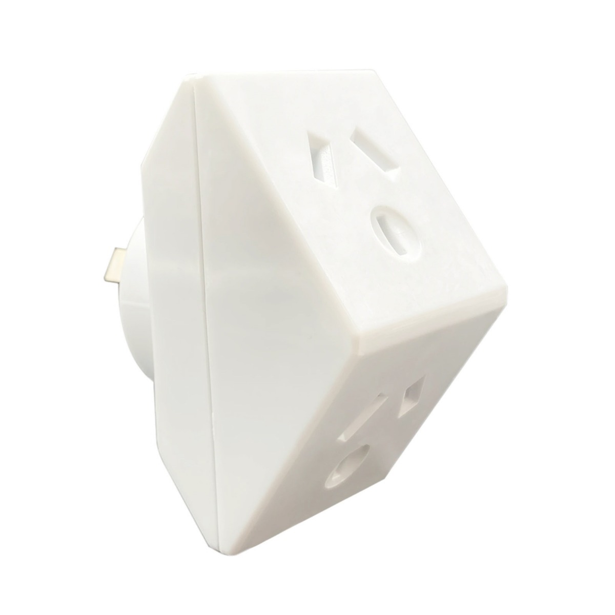 Buy Jackson Double Adaptor Angled Space Saving Double Outlet Power Plug ...