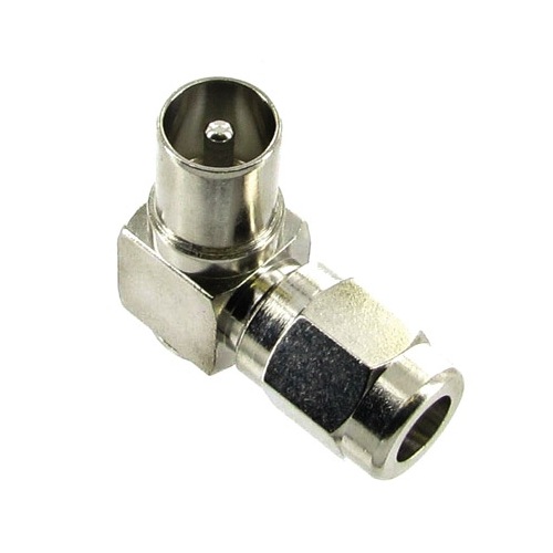 Buy PAL TV Coaxial Antenna Plug Right Angle Cable Connector Adaptor ...