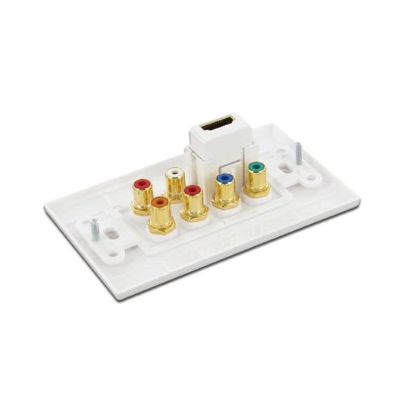 Buy Wall Plate for HDMI Cable + Component/RGB Video + Digital Audio ...