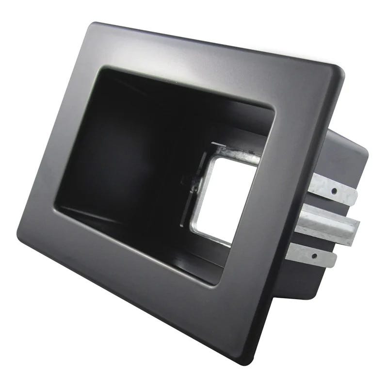 Buy Wall Plate Recessed Box Black for Power Point Outlet Home Theatre ...